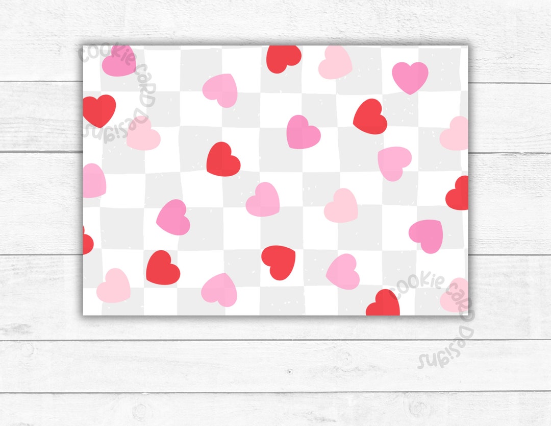 Box Backer 7" X 5" - Printable Valentine Cookie/candy/craft Packaging ...