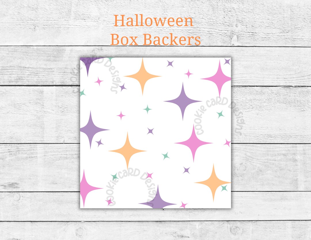 Halloween Cookie Box Backers Bundle Printable Download Box Packaging ...