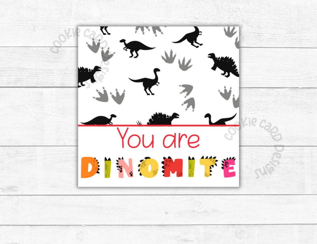 You Are DINOMITE Gift Tags Dinosaur Gift Tags Instant Printable PDF ...