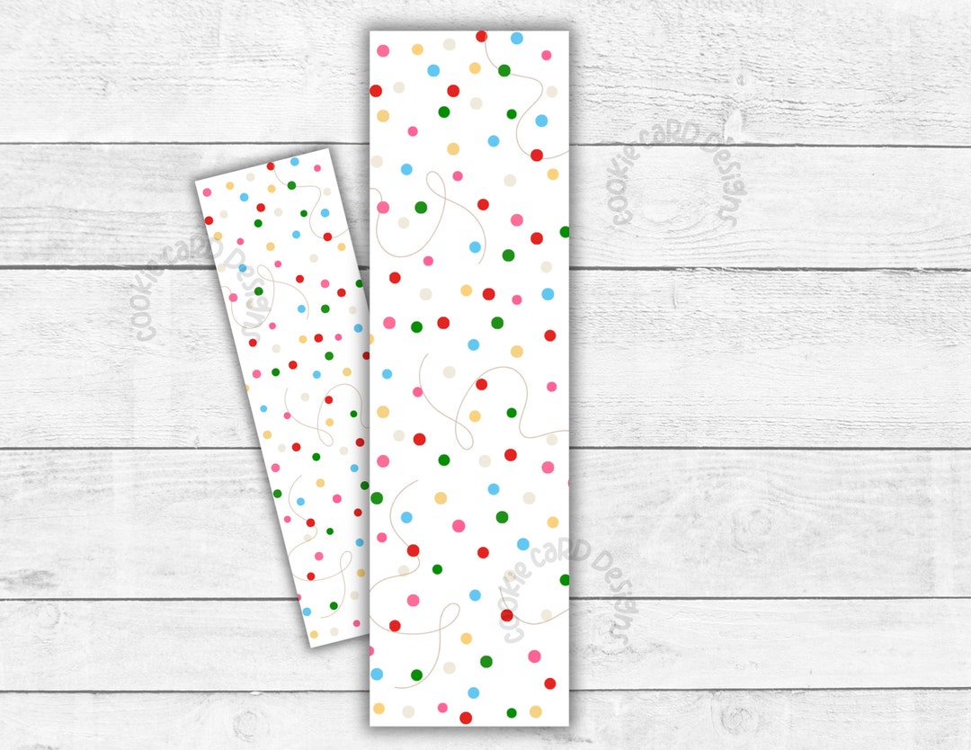 Long Box Backer 3 X 10.5 Cookie Box Backers Printable Packaging ...