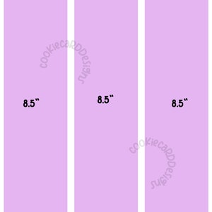 Long Cookie Box Backer Bundle Printable Download Packaging Insert for ...