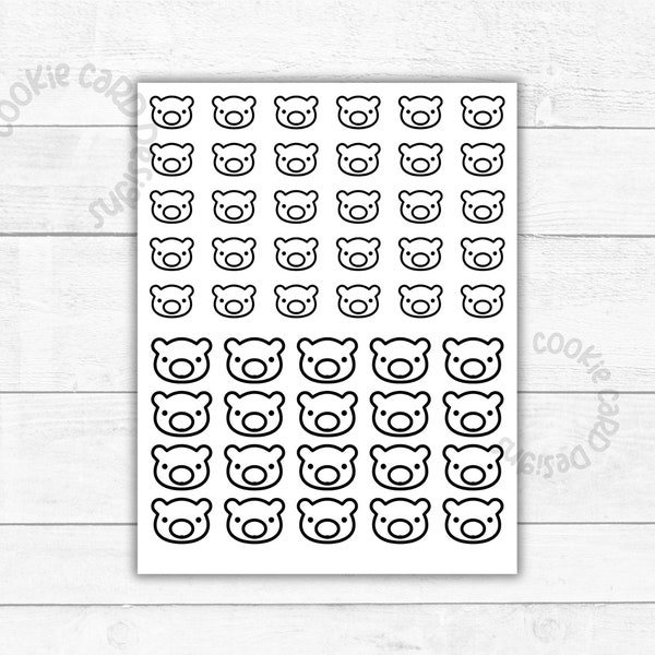 Royal Icing Transfer Teddy Bear - Etsy