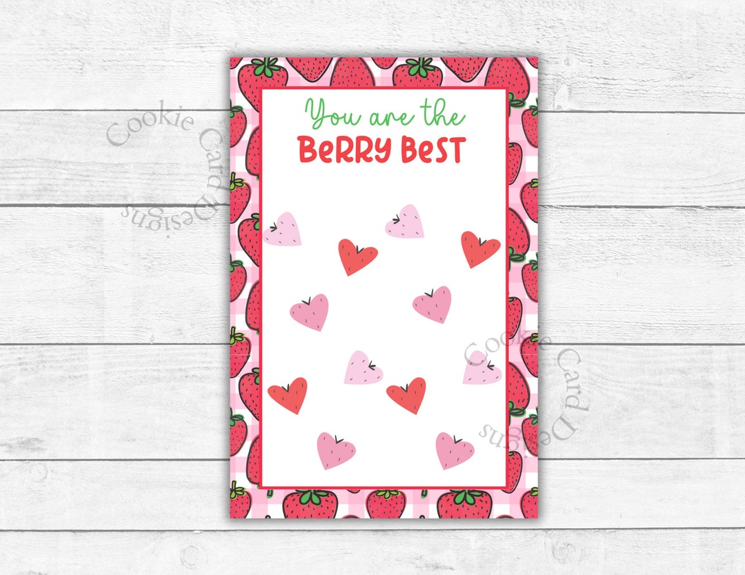 You Are the Berry Best Card 3.5 X 5.25 Printable for Packaging Mini ...