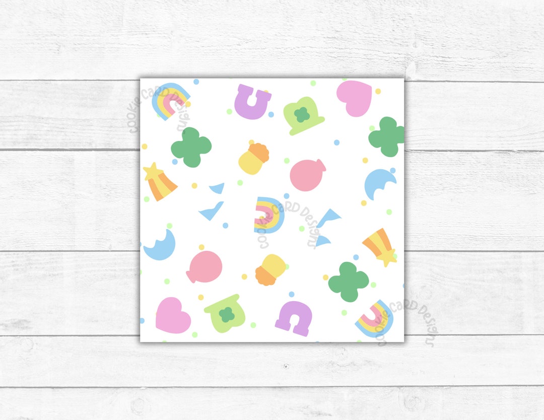 Box Backer Lucky Charms Square Box Backer Bundle 4, 4.5 & 5 Party/st ...