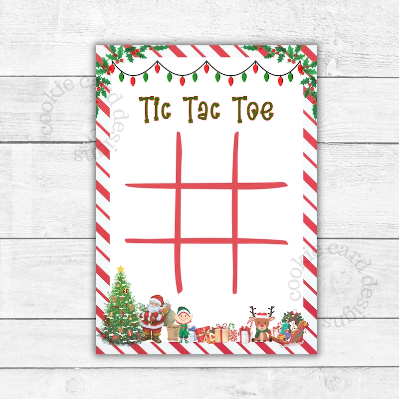 Tac Toe Game Winter - Etsy
