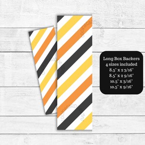 Long Cookie Box Backer Bundle Printable Download Packaging Insert for ...