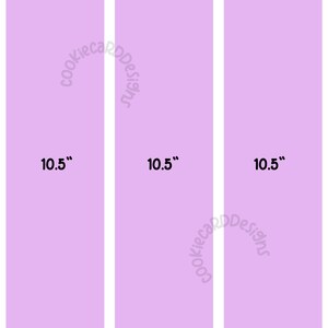Long Cookie Box Backer Bundle Printable Download Packaging Insert for ...