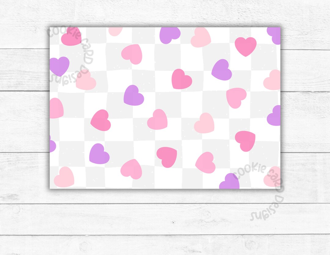 Box Backer 7" X 5" - Printable Valentine Cookie/candy/craft Packaging ...