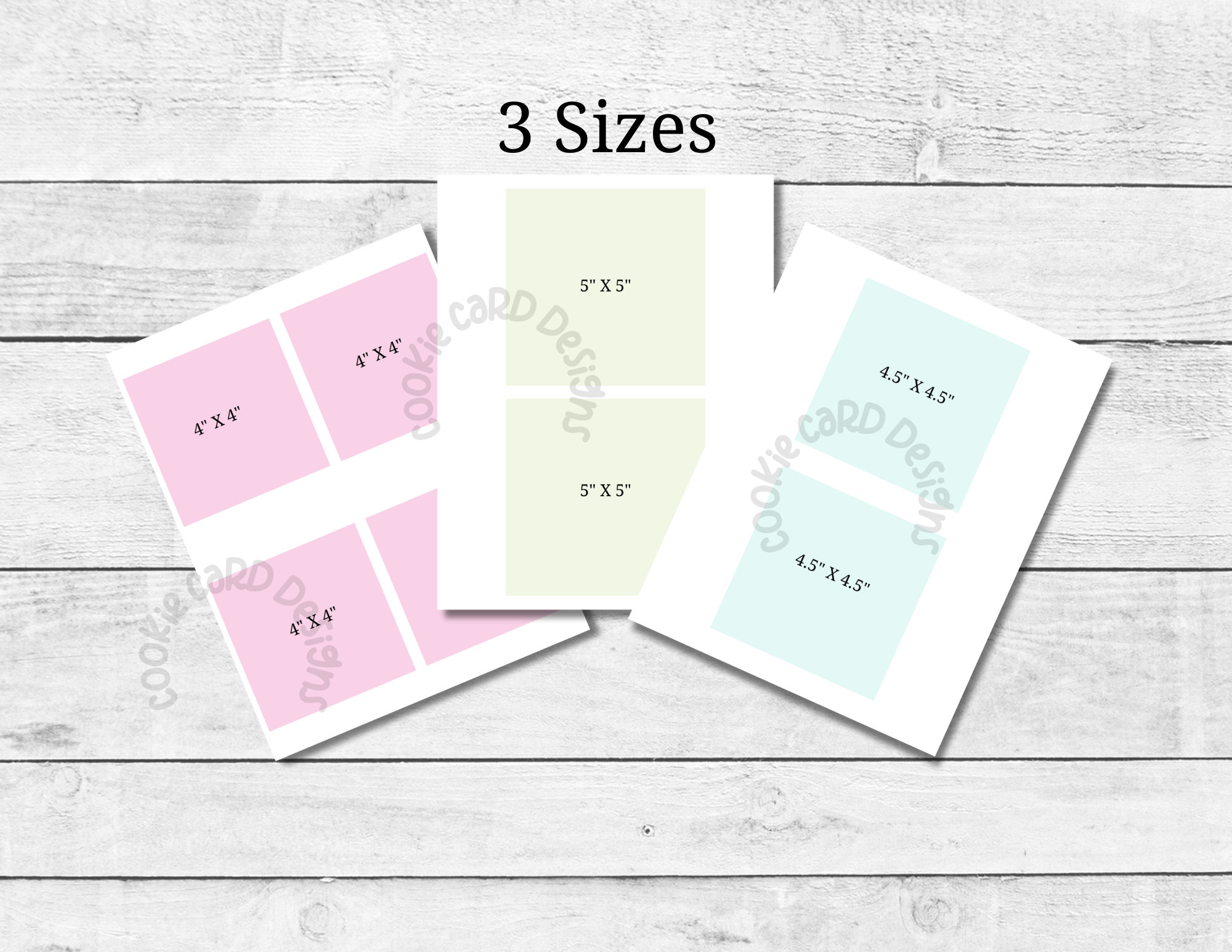 Smiley Face Cookie Box Backer Bundle: Printable Packaging Cards (PDF ...