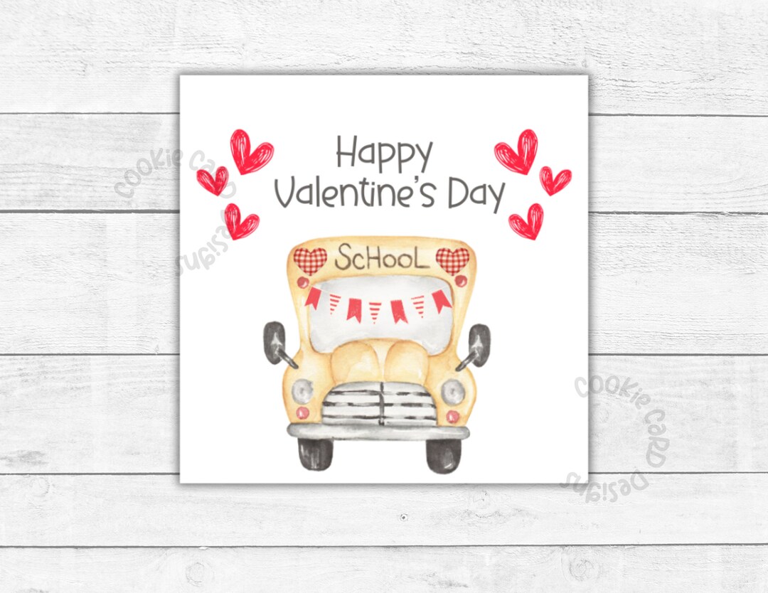 Happy Valentine's Day Gift Tag - Printable Label/sticker/gift/favor Tag ...