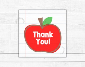 Teacher and School Staff Appreciation Gift Tags Printable Thank You ...