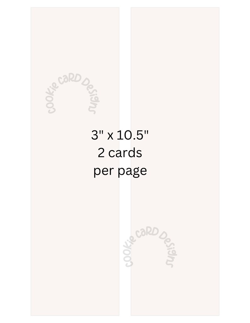 Long Box Backer 3" X 10.5" - Cookie Box Backer - Printable Packaging ...