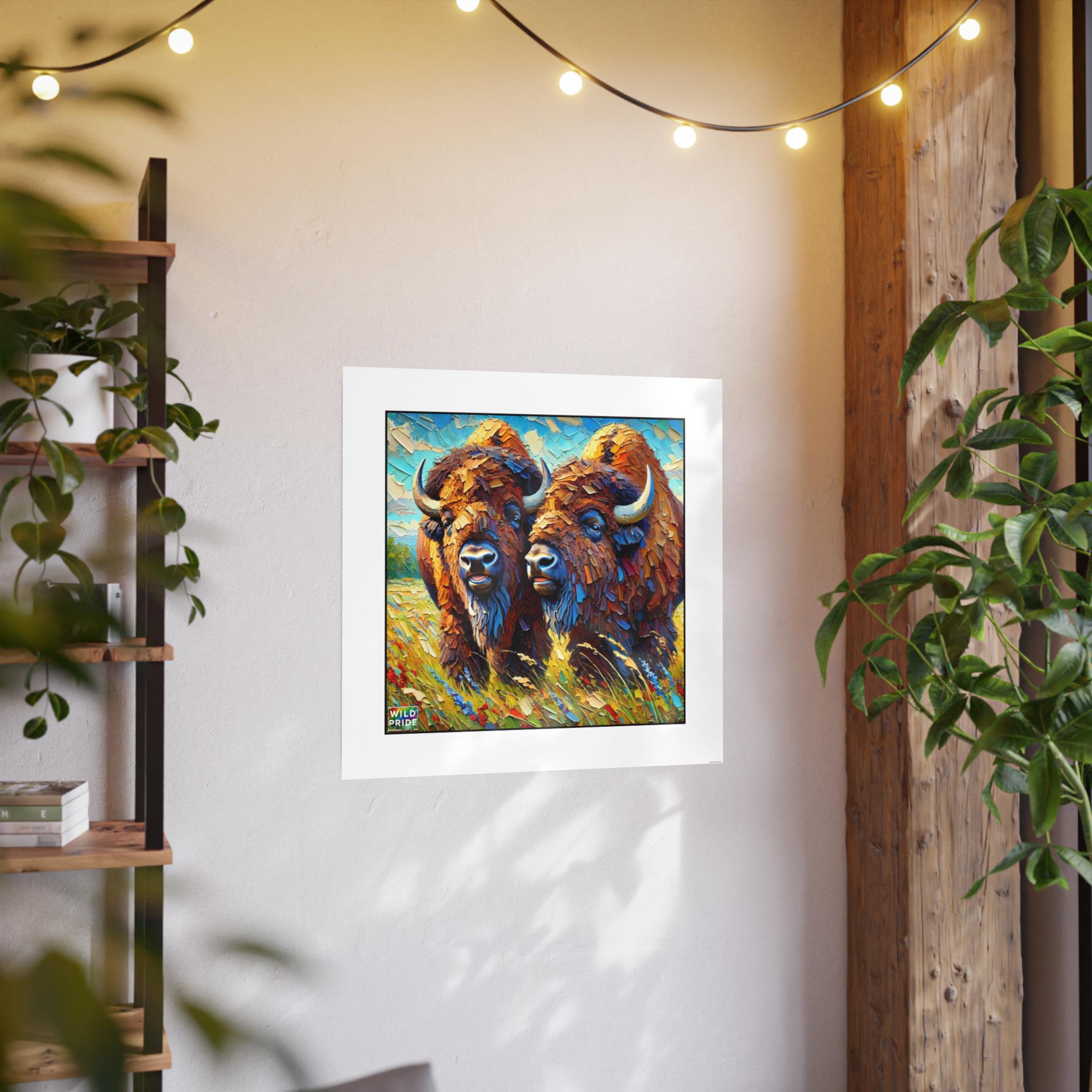 American Bison Poster photo Art Paper - Etsy