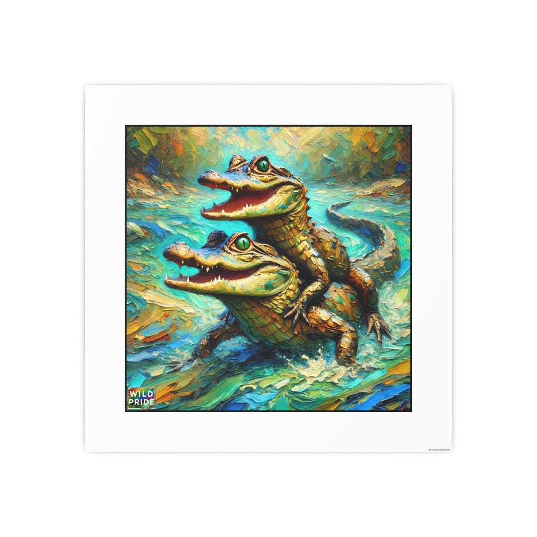 Spectacled Caiman Crocodile Poster (photo Art Paper) - Etsy