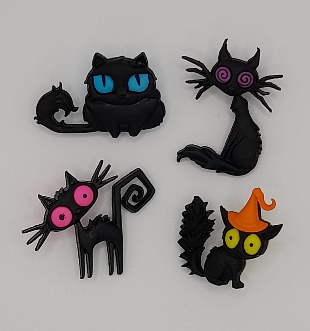 CREEPED OUT CATS - Dress It up Novelty 3D Cat Buttons Perfect for ...