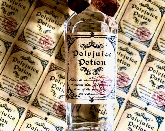 MINI Potion Labels DIY Mini Magic Potion Bottles HP Themed Magic Potion ...