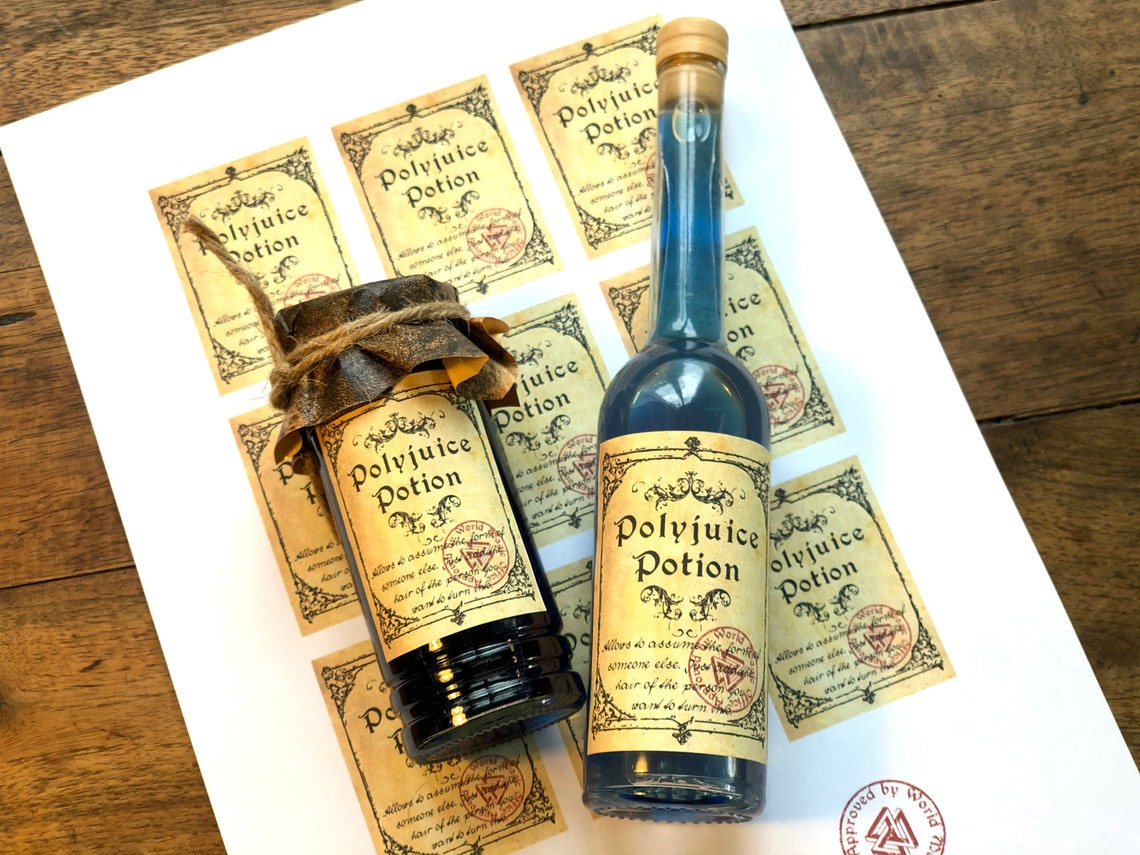 Potion Labels DIY Magic Potion Bottles HP Themed Magic - Etsy