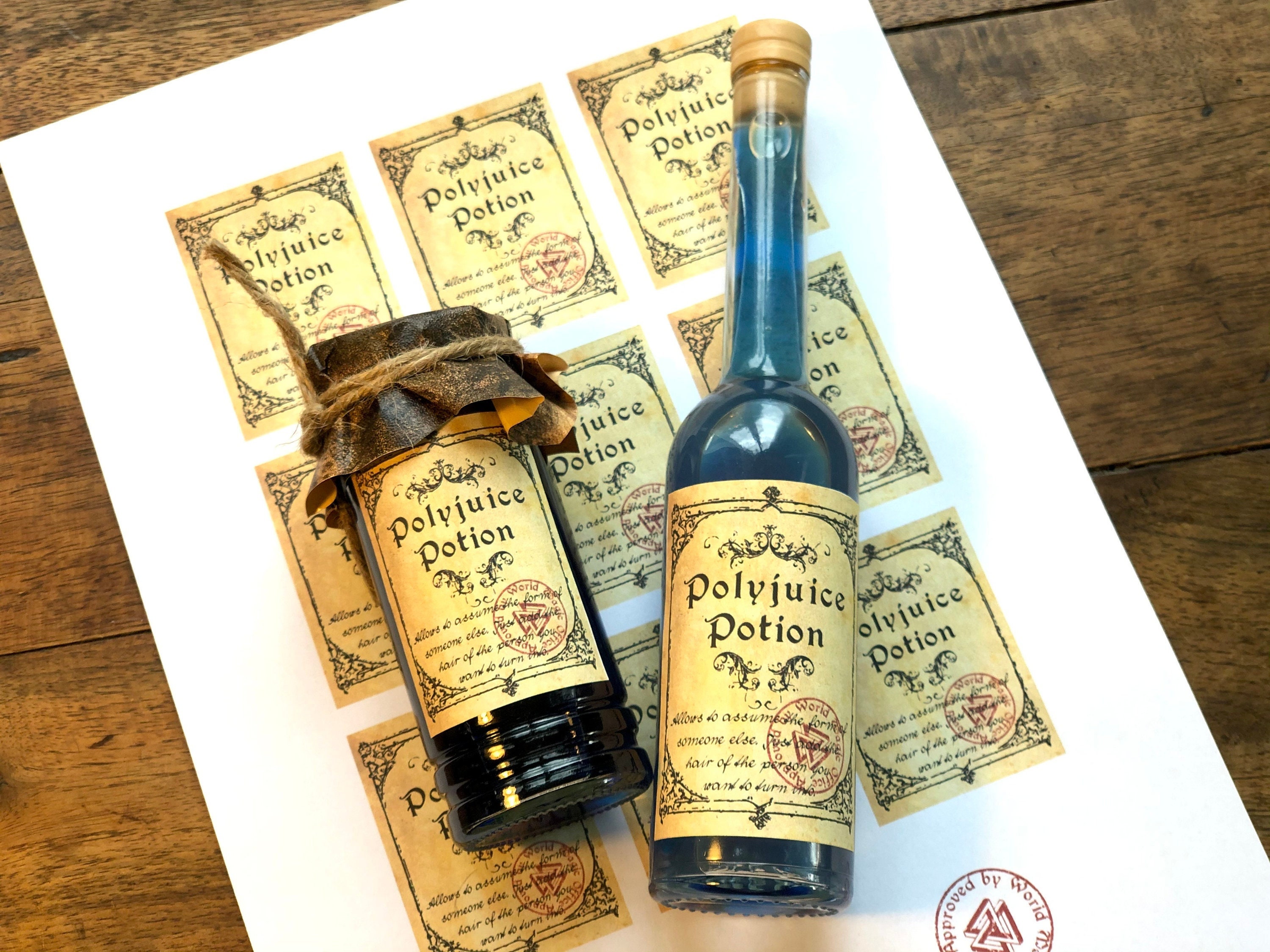 Potion Labels DIY Magic Potion Bottles HP Themed Magic - Etsy