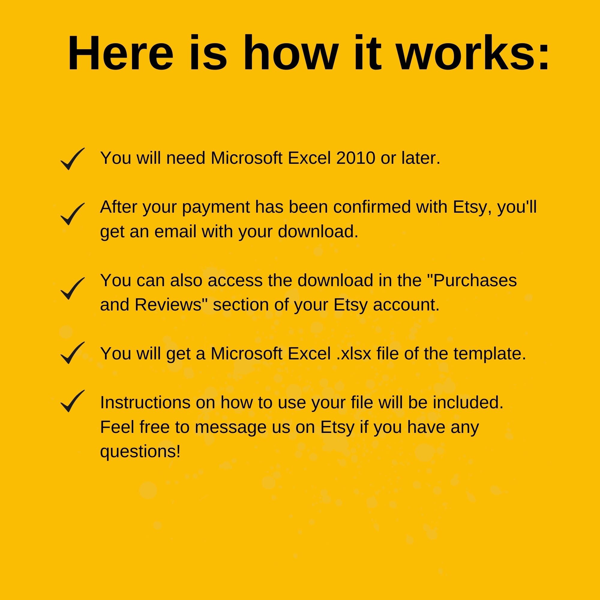 EXCEL Easy Tax Deduction Receipt Tracker / for Small US Business ...