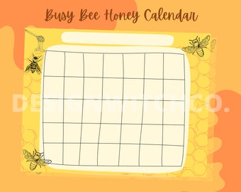 Custom Printable Calendar - Etsy