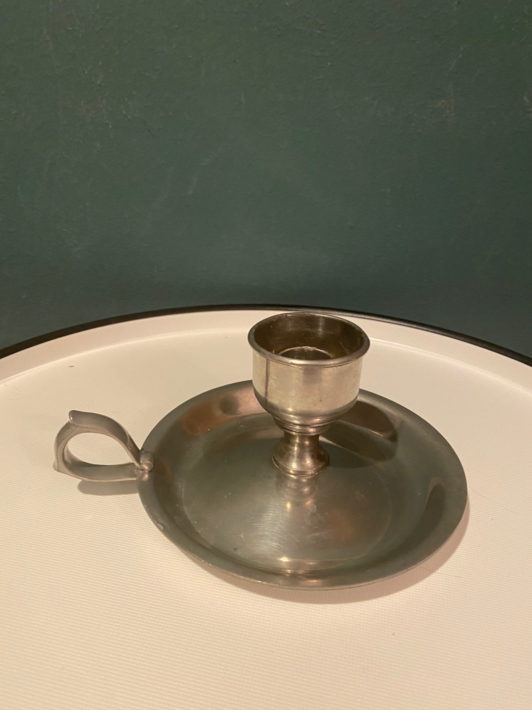 Kirk Stieff Pewter Chamber Candle Holder Candle Stick P77-18 - Etsy