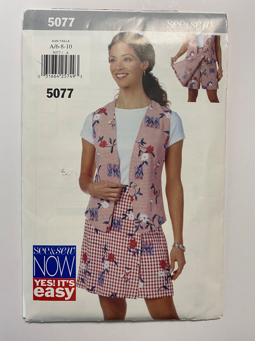See Sew 5077 Sewing Pattern Women's Lined Vest Pattern - Etsy