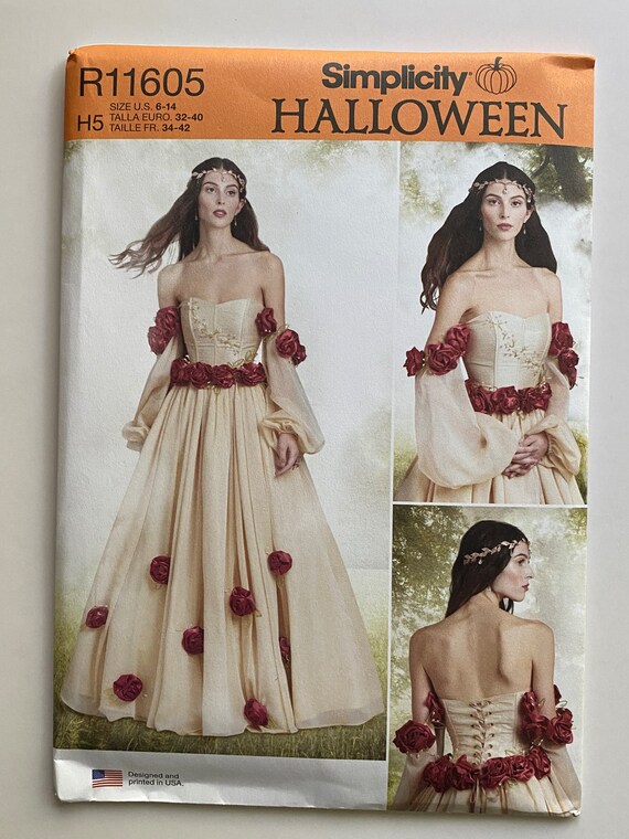 Simplicity Costume Sewing Pattern R11605 Misses Fantasy Corset - Etsy