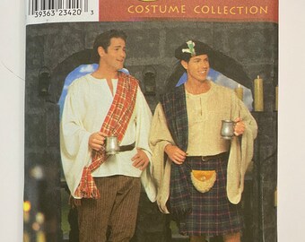 Simplicity 5029 Kilt and Jacket Men's Size L & XL Chest 42 44 46 48 ...