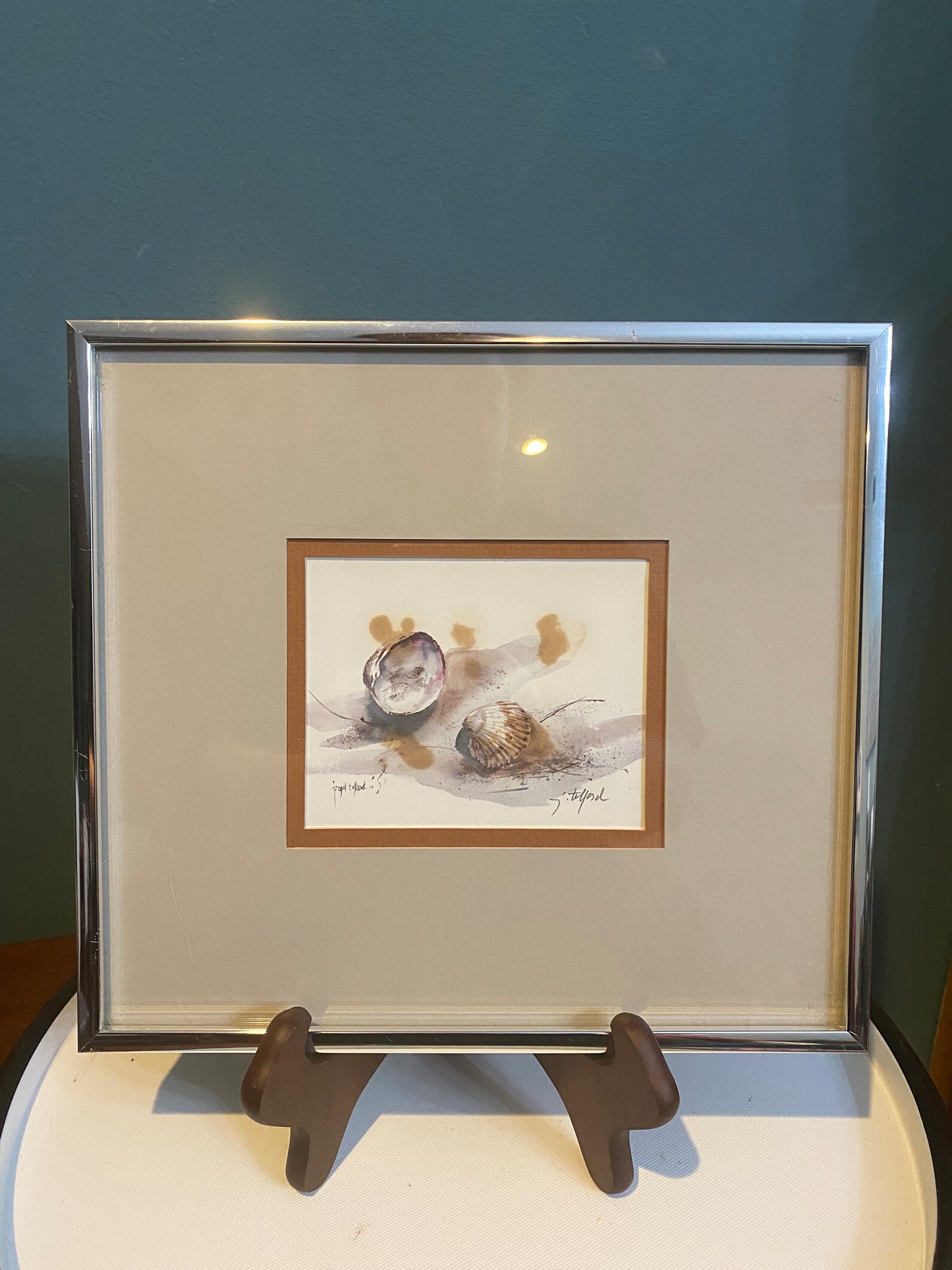 Vintage J. Royal Telford 1974 Signed Artist Print of Sea Shells Wall ...