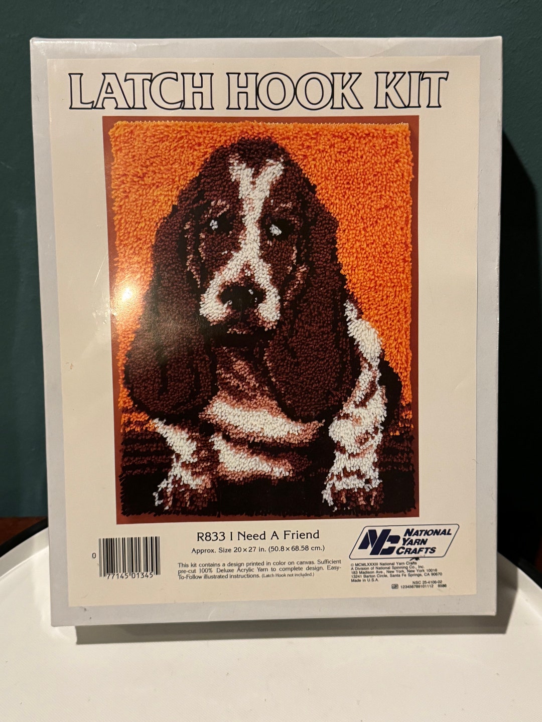 Basset Hound Latch Hook Rug Kit #R833 by National Yarn Crafts, “I Need ...
