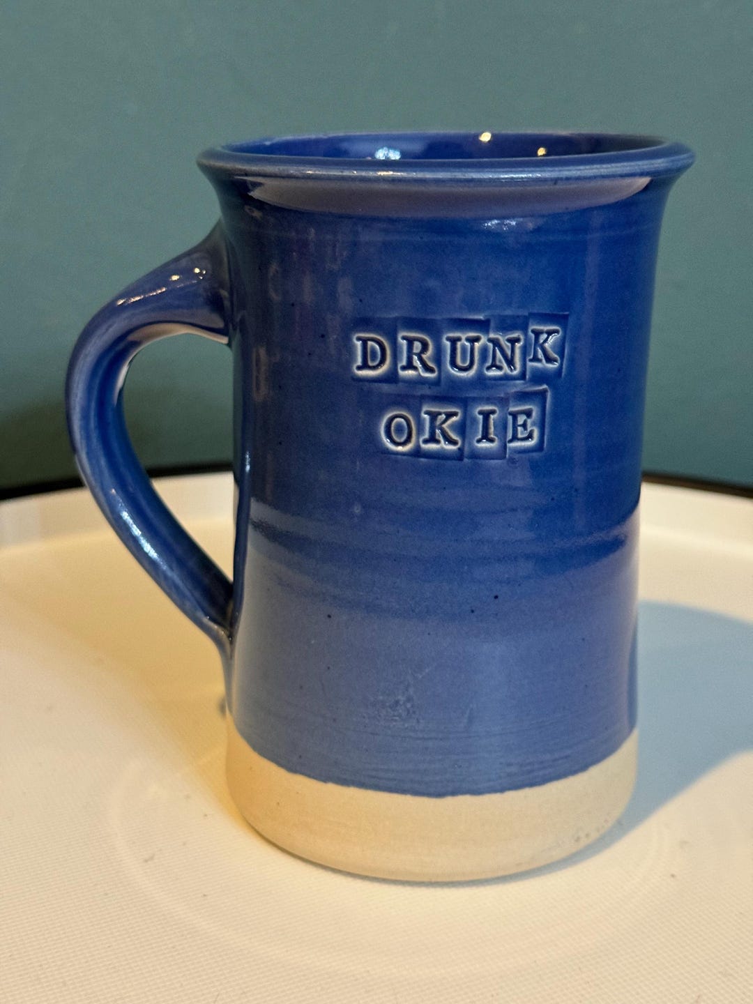 Studio Art Pottery Mug - “drunk Okie” Oklahoma, 5” Tall, Signed - Etsy