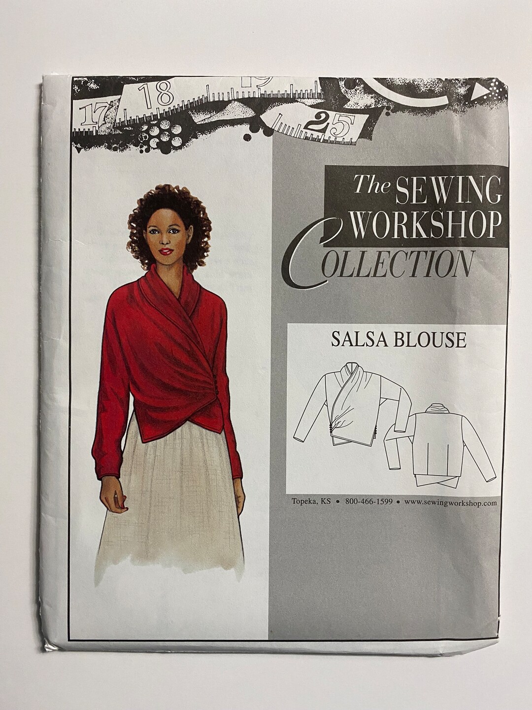 The Sewing Workshop Sewing Pattern Salsa Blouse, Sizes XS - XL, Uncut ...
