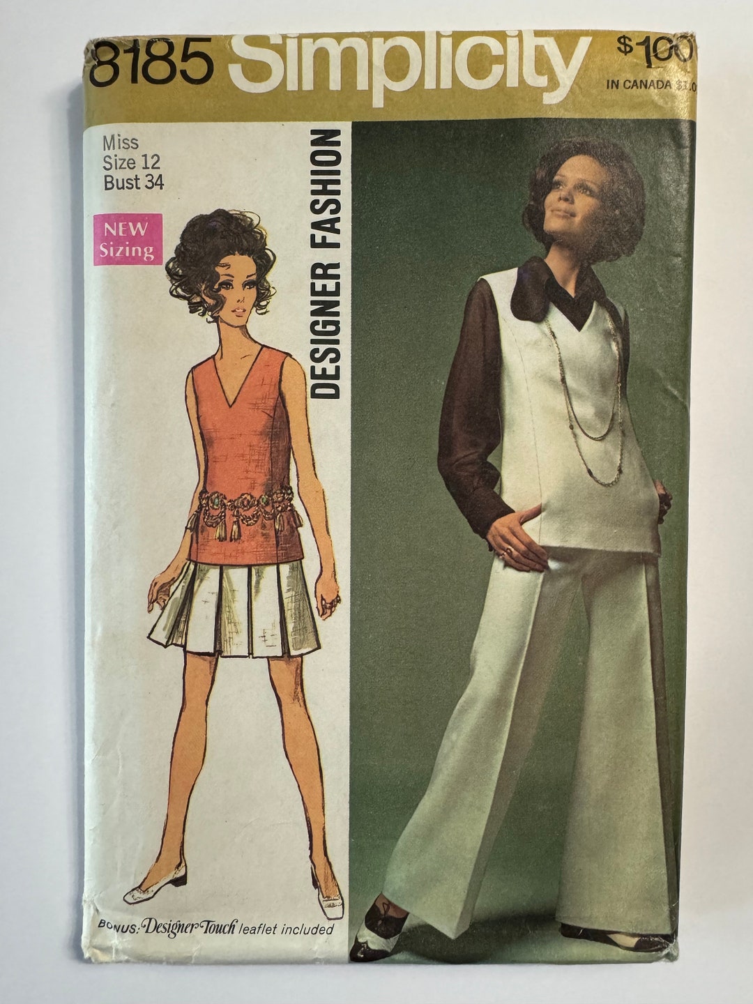 Vintage 1960’s Bell Bottoms, Dress, Tunic, Skirt, Blouse Simplicity ...