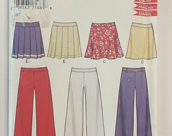 New Look 6763 Sewing Pattern, Misses' Above Knee Skirt, Capris Pants ...