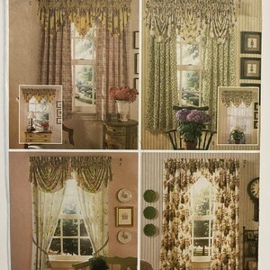 Butterick 3323 Waverly Home Sewing Pattern Decor Drapes Valances 4 ...