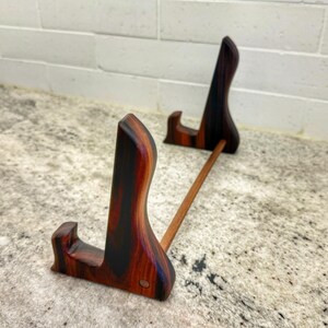 Elegant Wood Cutting Board Stand: Artisan Kitchen Display - Etsy