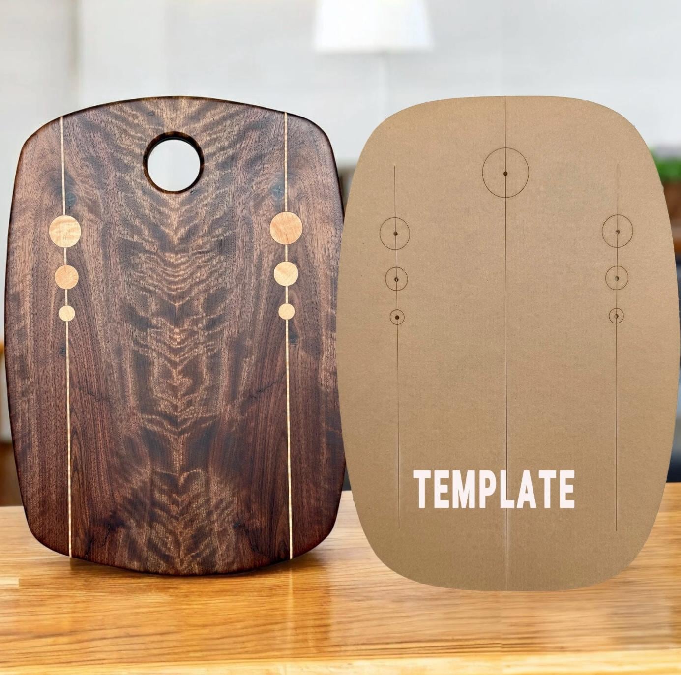 Skyler Ewing’s Fancy Cutting Board Acrylic Router Template - Etsy