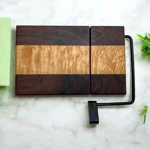 Handmade Cheese Slicer Made From Amazing Maple and Rosewood. This Large ...