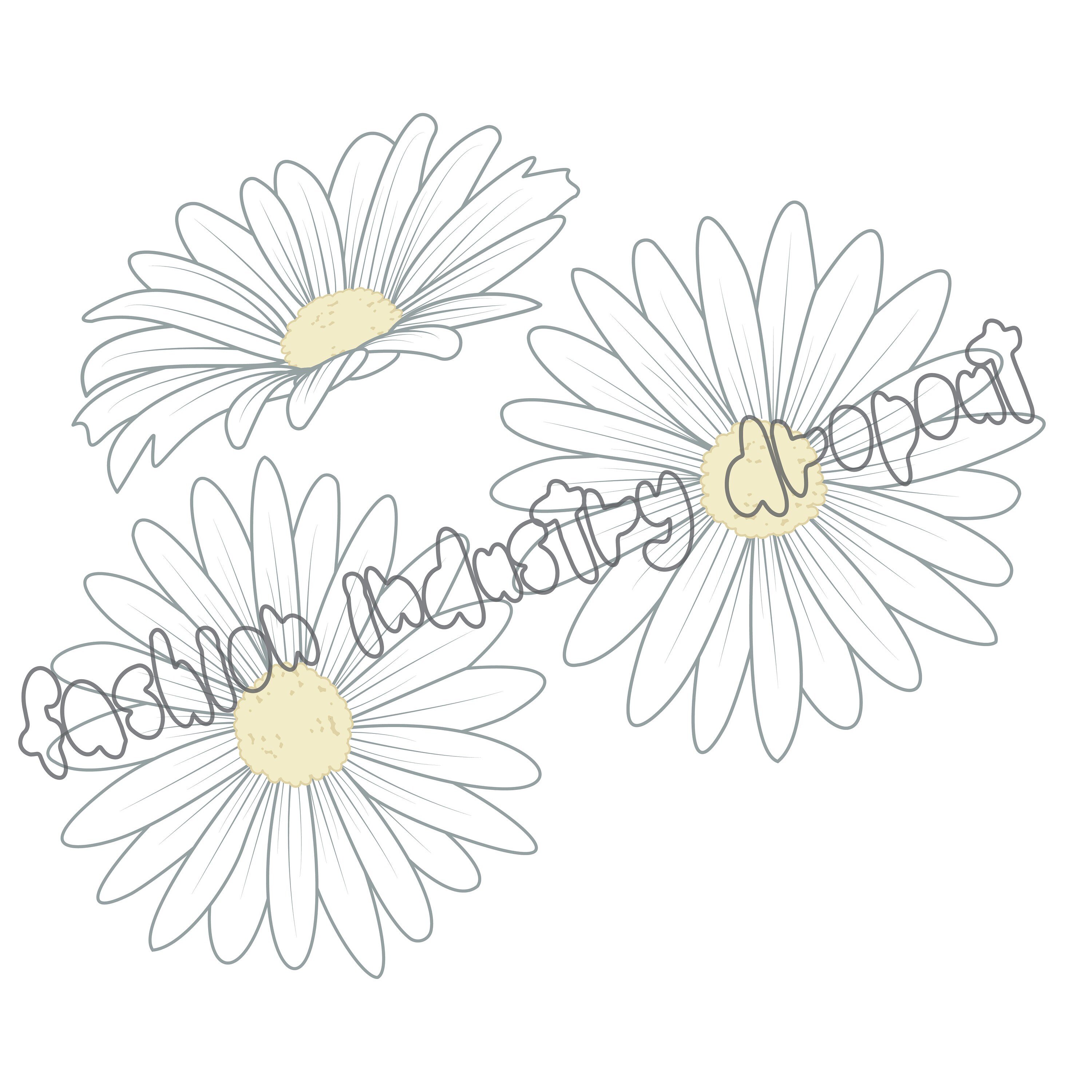 Daisy Trio Vector Art .SVG .AI .PNG - Etsy