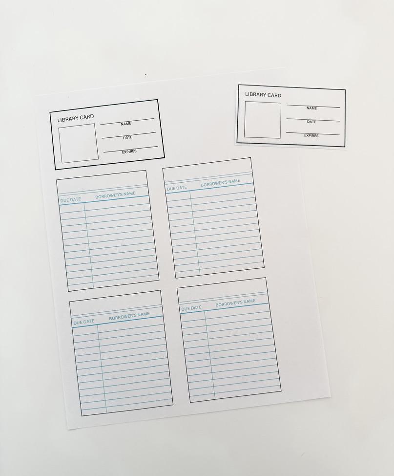 Library Pretend Play Printable - Etsy