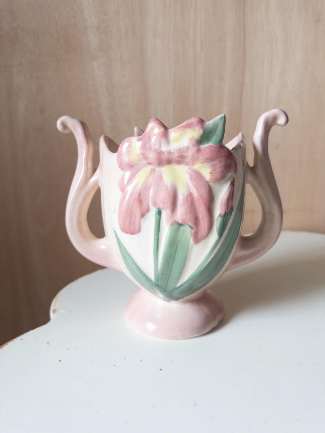 Vtg Camark Floral Vase - Etsy
