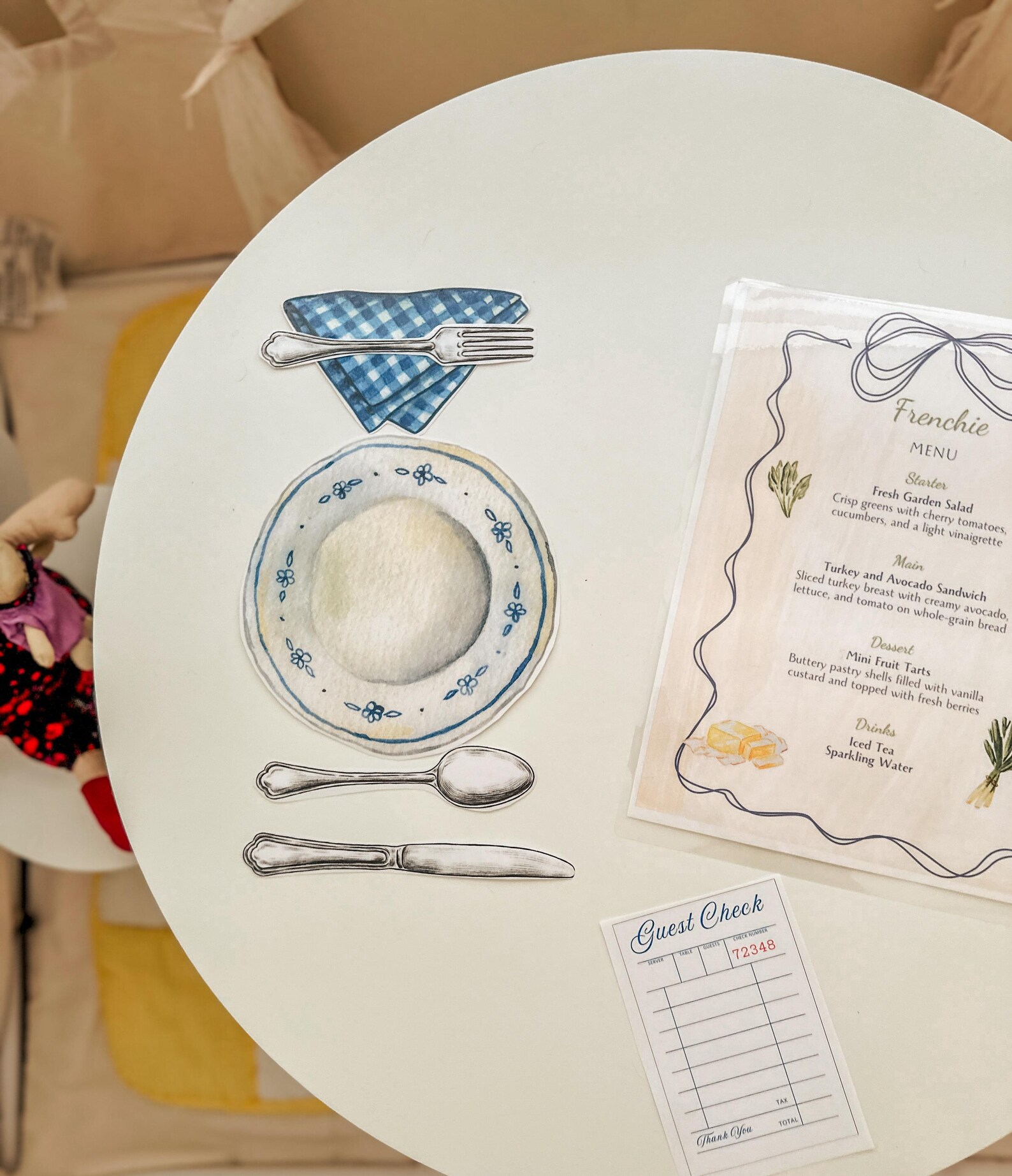 French Cafe Pretend Play- Print at Home - Etsy