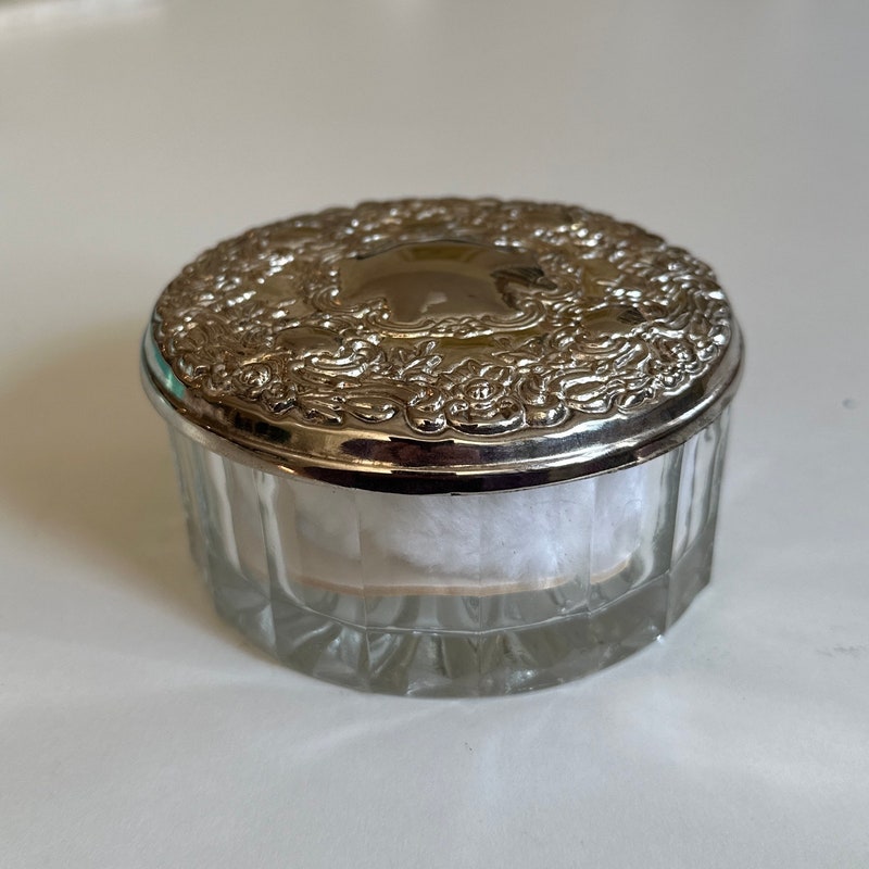 Glass Powder Jar - Etsy