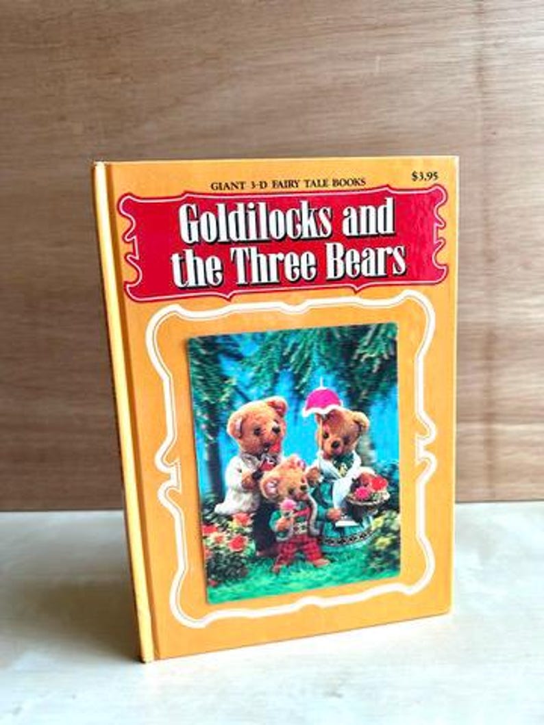 3D Goldilocks and the Three Bears - Etsy