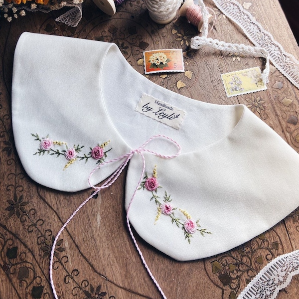 Embroidered Peter Pan Collar - Etsy