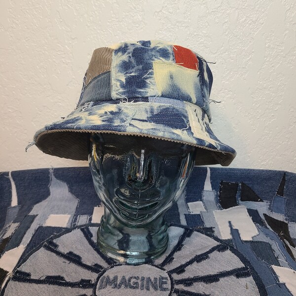 Patchwork Bucket Hat - Etsy