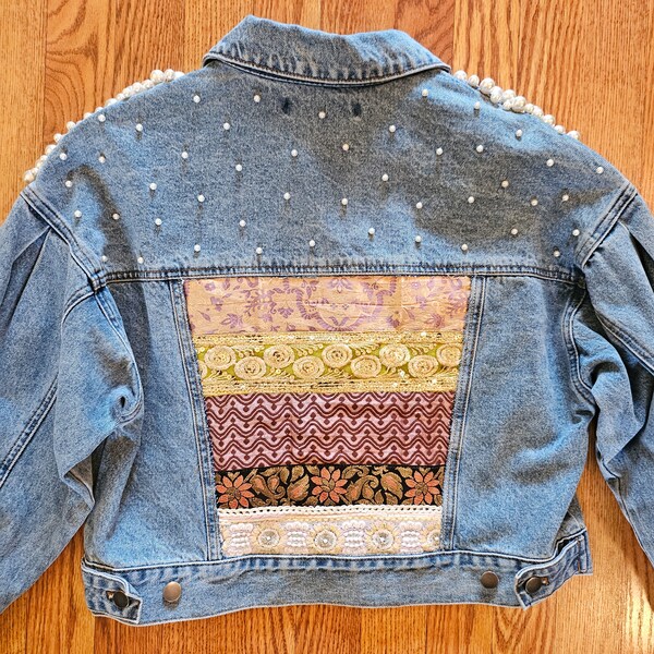 Denim Lace Jacket - Etsy