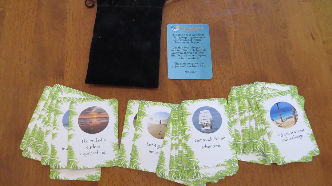Oracle Deck - Tropical/beach Theme - Etsy