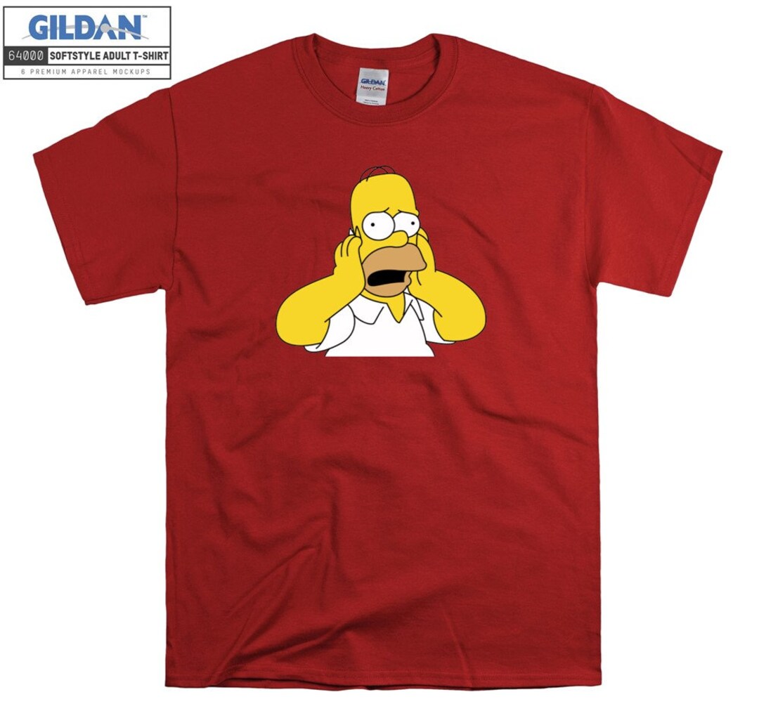 The Simpsons Homer Simpson Confused T Shirt Art Cartoon - Etsy