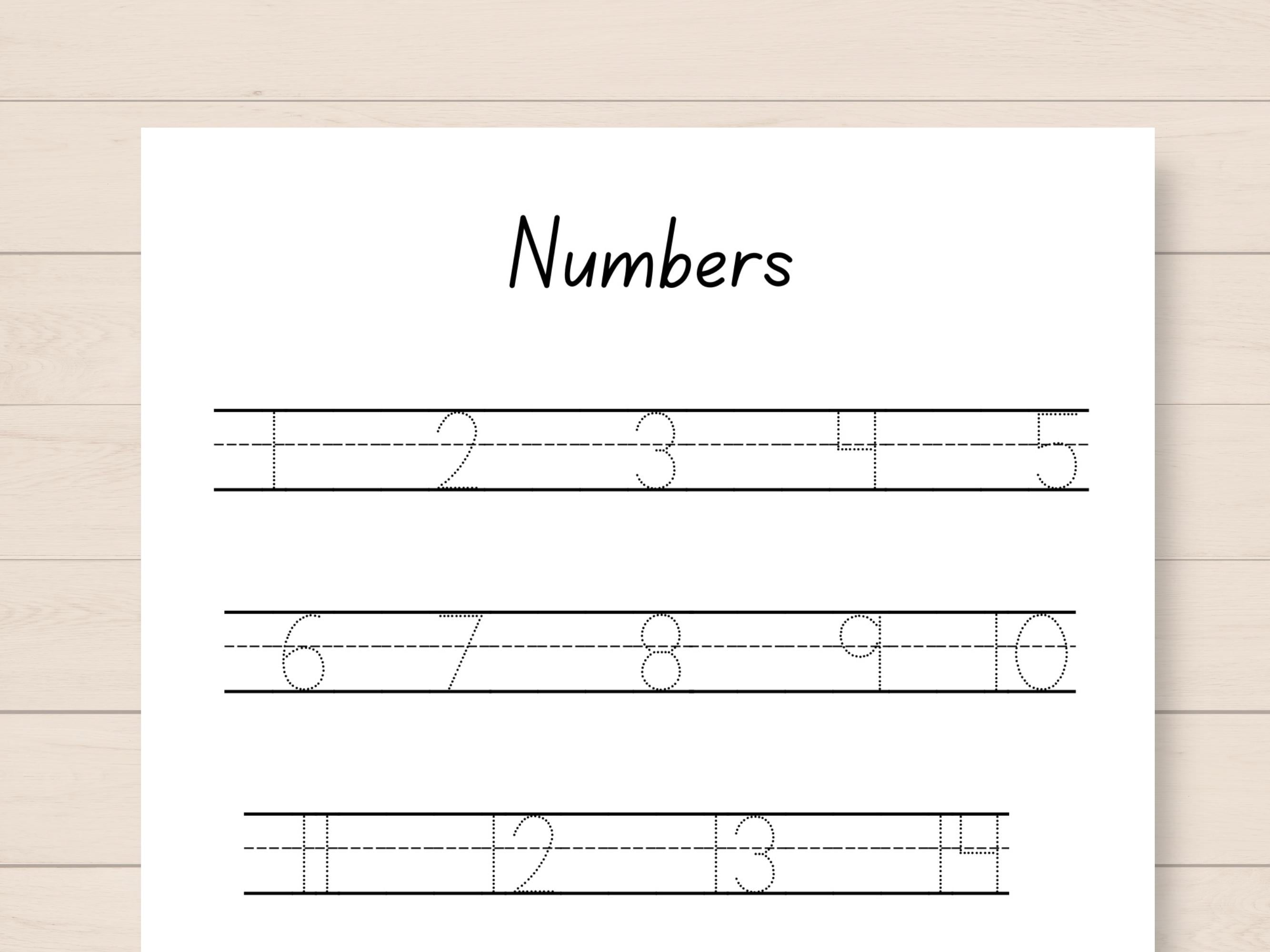 Alphabet and Number Tracing, Letter Tracing, Handwriting Practice ...